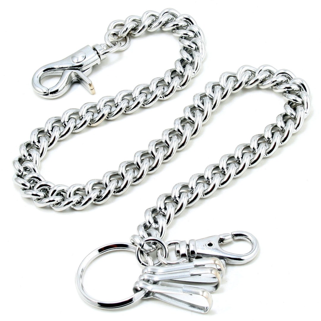 Doublek Thick Basic Biker Trucker Keychain Key Jean Wallet Chain 19 ...
