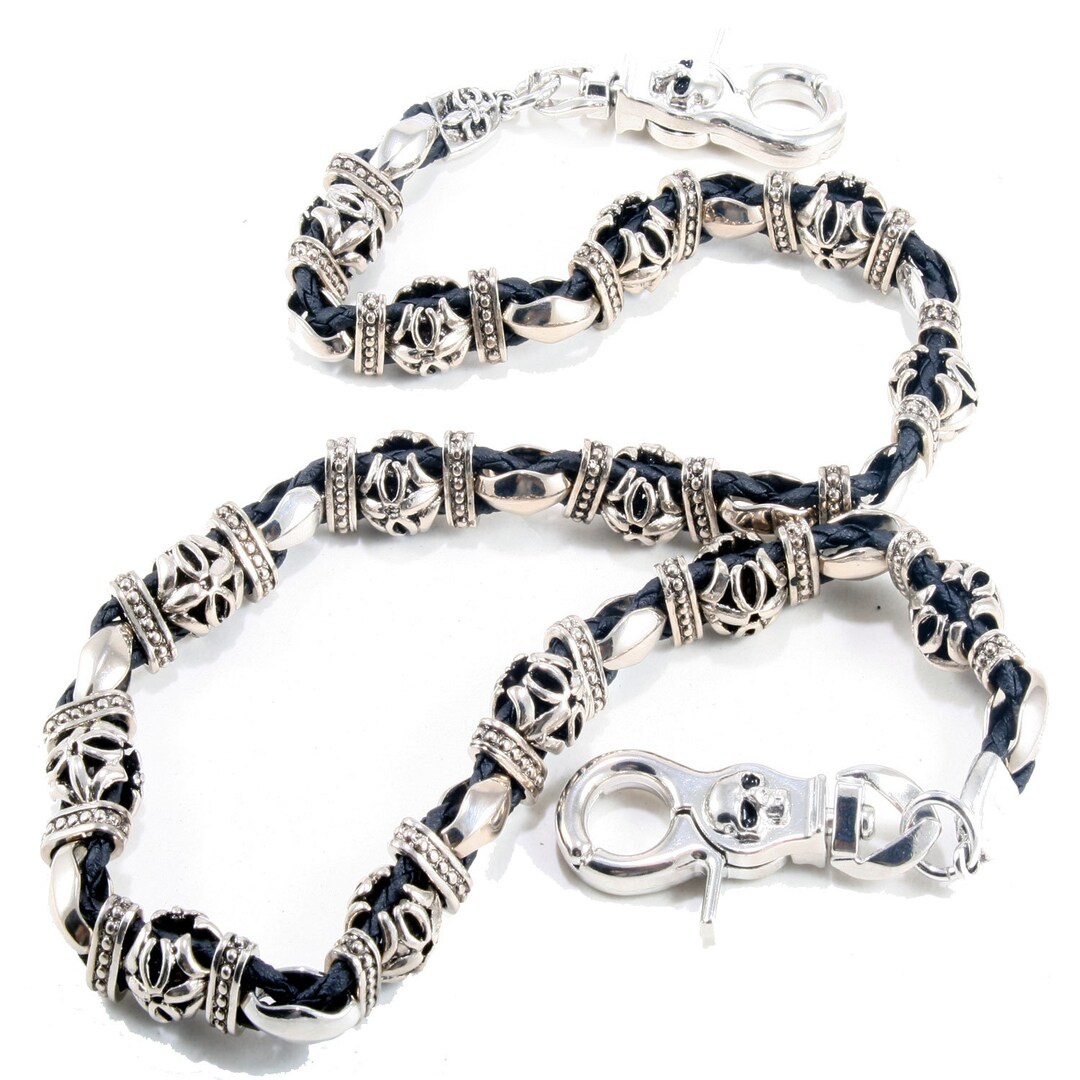 Doublek Leather Medieval Key Jean Wallet Chain CS45 27 6.5oz Black - Etsy