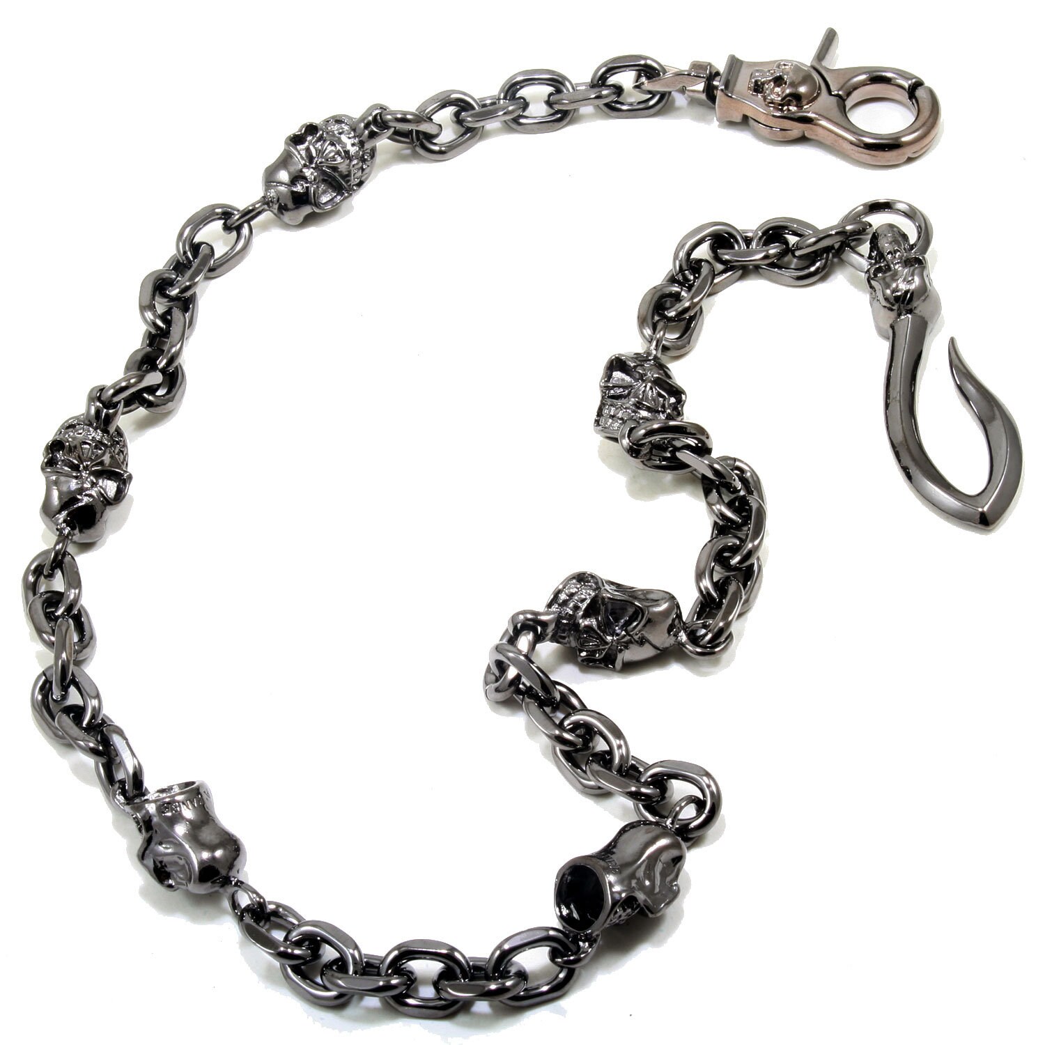 Doublek Skull Pendant Key Jean Wallet Chain 21 / - Etsy