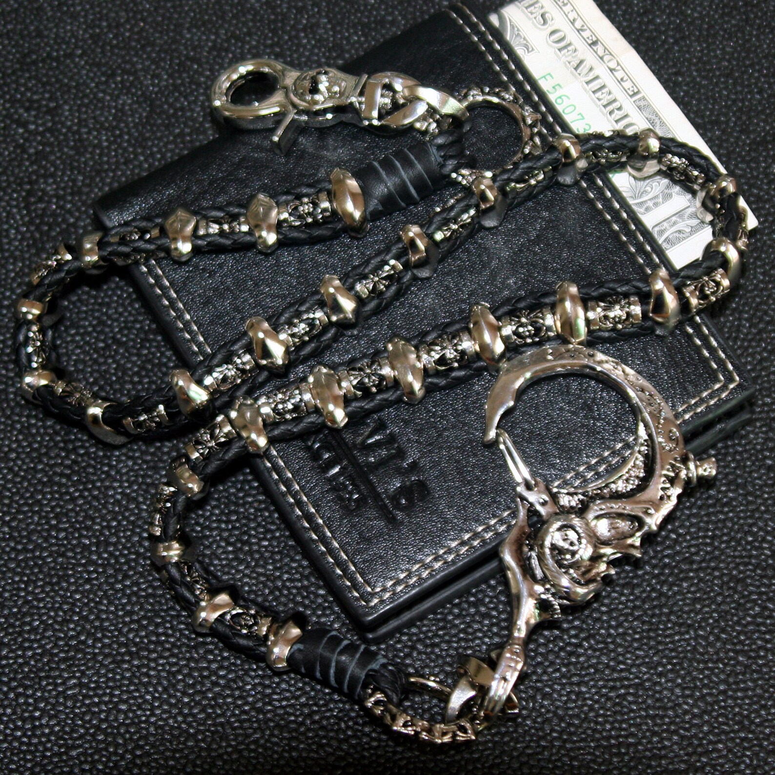 Doublek Big Skull Biker Key Jean Wallet Chain NCS50 - Etsy