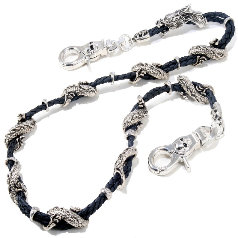 Doublek Dragon Pendant Leather Key Jean Wallet Chain CS44 - Etsy