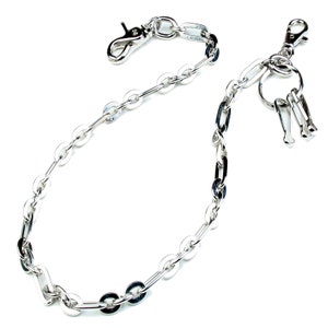 Doublek Durable Basic Biker Key Jean Wallet Chain 23.5 Silver/black ...