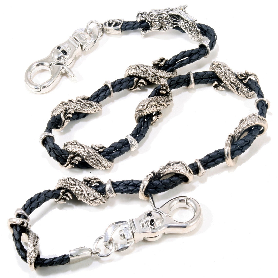 Doublek Dragon Pendant Leather Key Jean Wallet Chain CS44 - Etsy