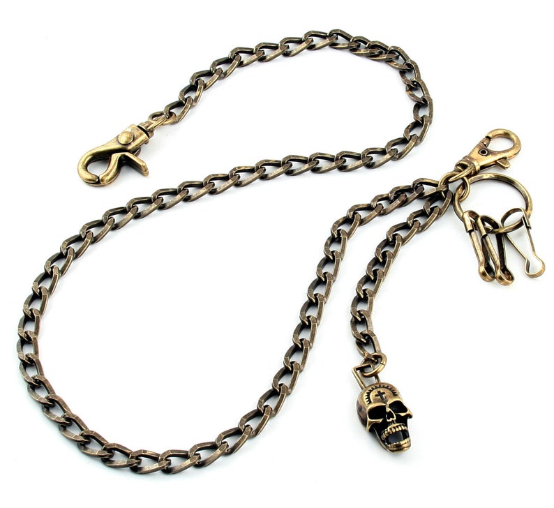 Doublek Skull Basic Biker Key Jean Wallet Chain 26.5 - Etsy