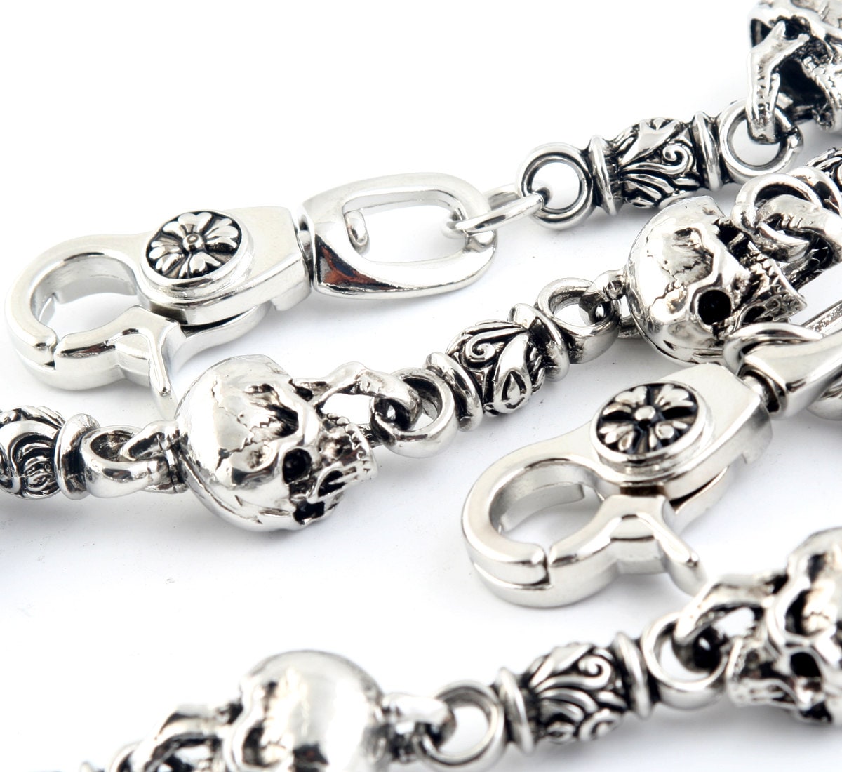 DoubleK Heavy Skull Key Jean Wallet Chain NCS34 28.5 | Etsy