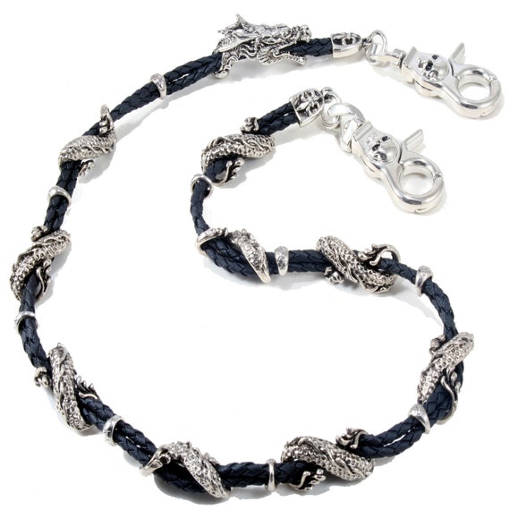 Doublek Dragon Pendant Leather Key Jean Wallet Chain CS44 | Etsy