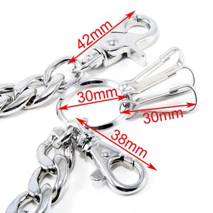 Doublek Basic Flat Biker Key Jean Wallet Chain CS47 30.5 8.8oz Silver ...