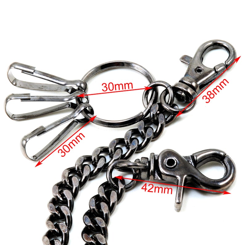 Doublek Basic Strong Leash Biker Trucker Key Jean Wallet Chain - Etsy