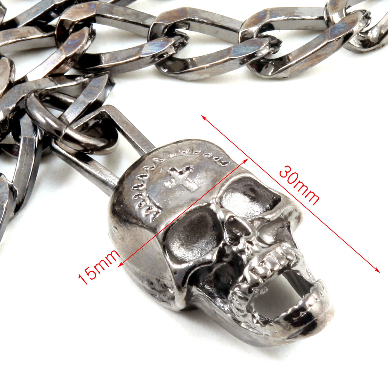 Doublek Skull Basic Biker Key Jean Wallet Chain 26.5 | Etsy