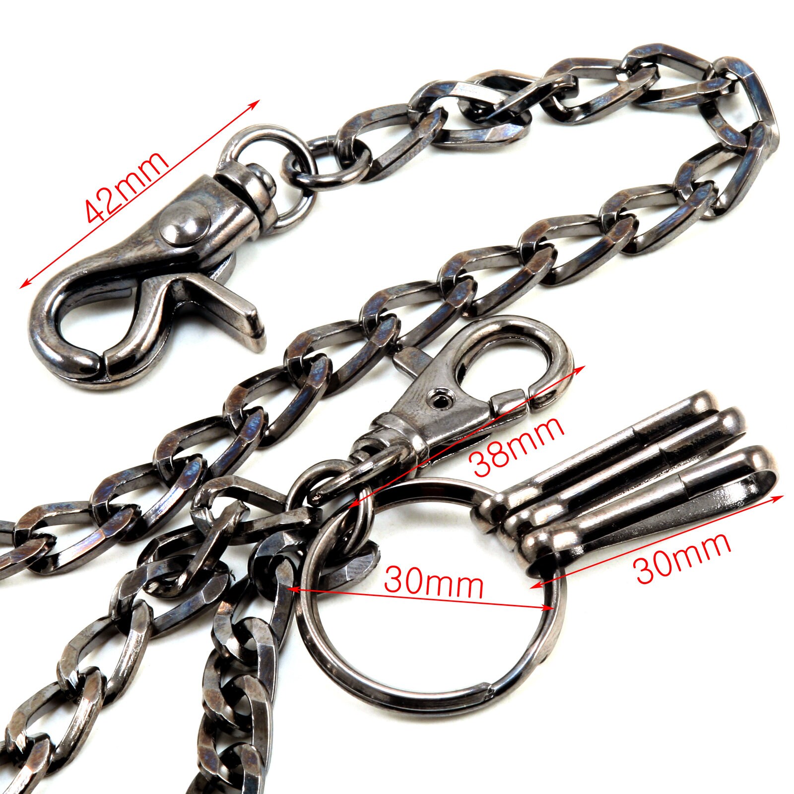 Doublek Skull Basic Biker Key Jean Wallet Chain 26.5 | Etsy