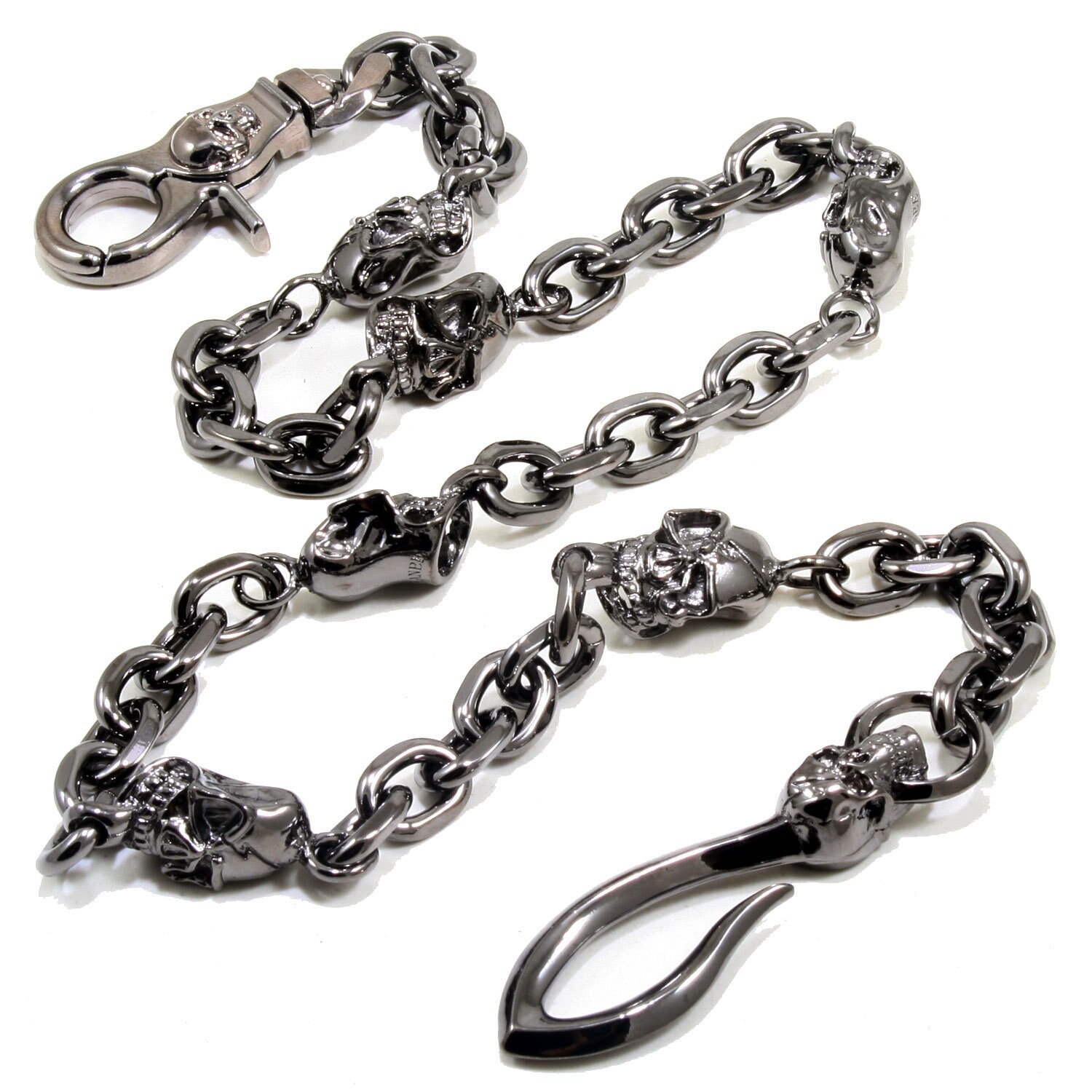 Doublek Skull Pendant Key Jean Wallet Chain 21 / - Etsy