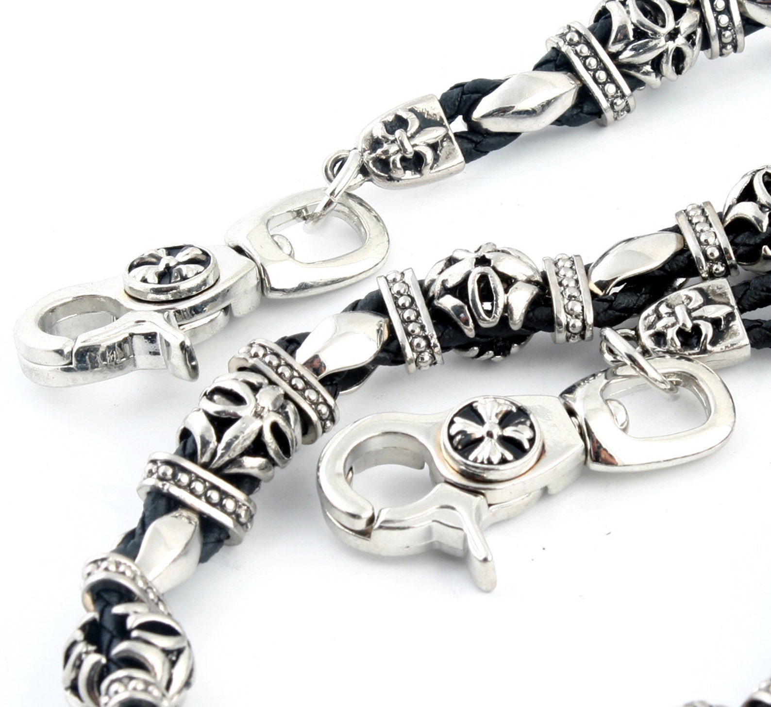 DoubleK Leather Medieval Key Jean Wallet Chain CS45 27 | Etsy