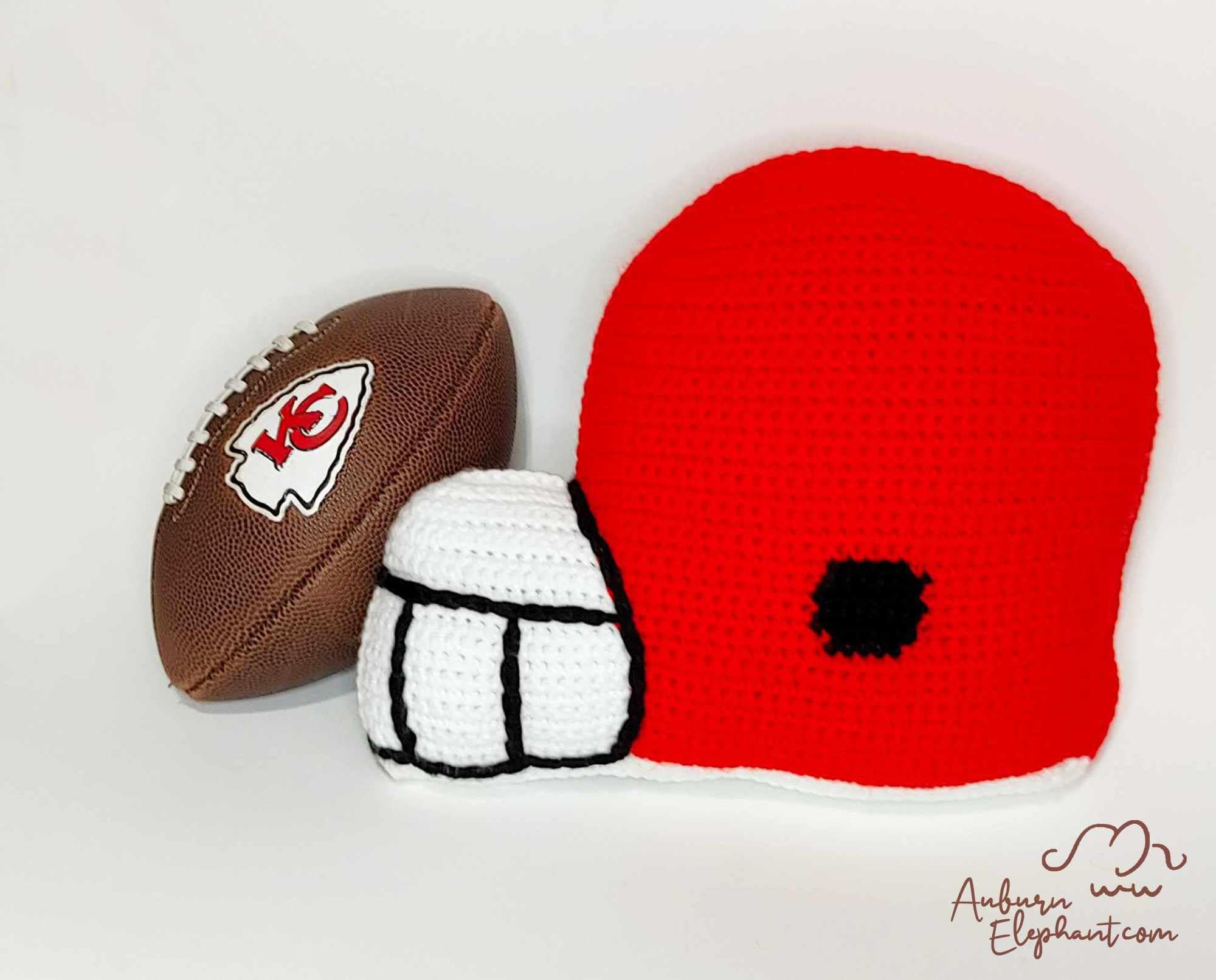 Football Helmet Pillow- CROCHET PATTERN-PDF Only-handmade Sports Decor ...