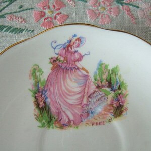 Pinkie Crinoline Lady Cup and Saucer-trentham Royal Crown Fine Bone ...