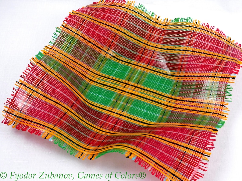 E-book "fabric Patterns in Glass: Tartan"; Techniques of Glass Fusing ...