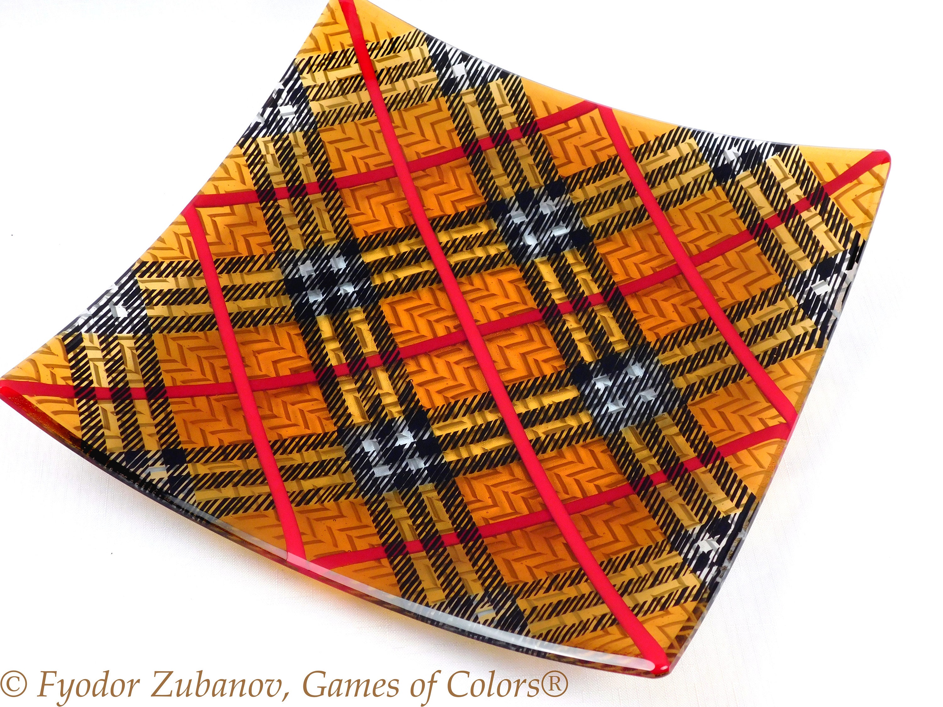 E-book "fabric Patterns in Glass: Tartan"; Techniques of Glass Fusing ...