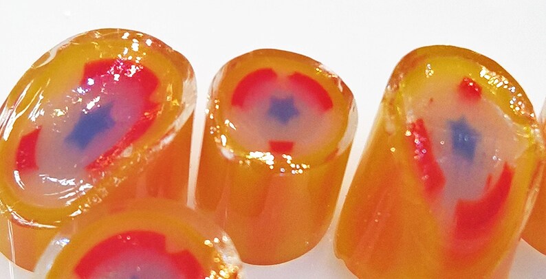 Murrini Cane freedom COE96 Vitrigraph Pulled - Etsy