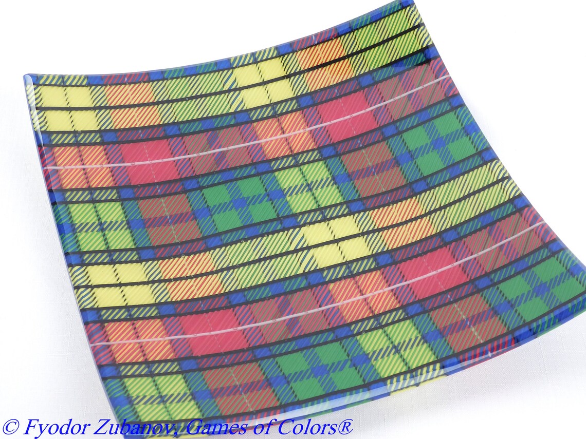 E-book "fabric Patterns in Glass: Tartan"; Techniques of Glass Fusing ...