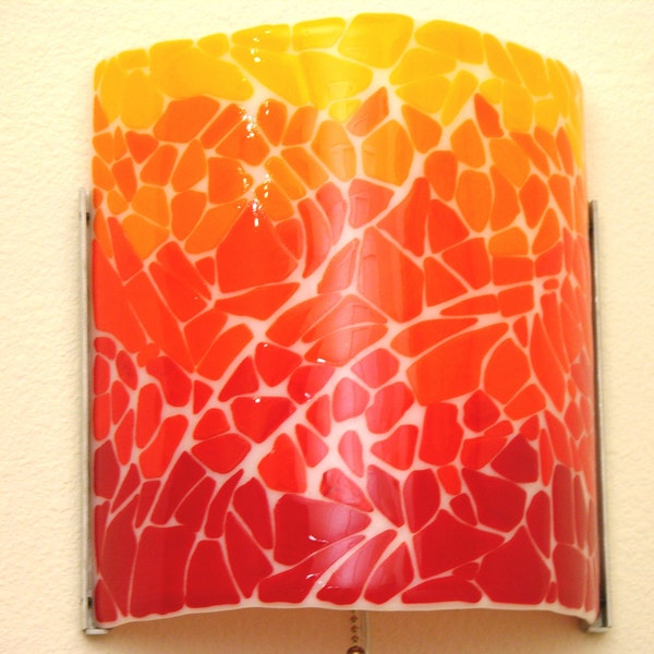 Stained Glass Sconce - Etsy