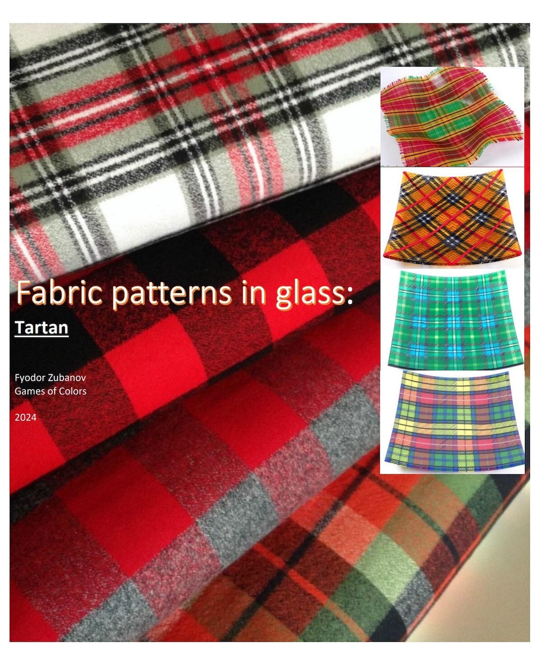 E-book "fabric Patterns in Glass: Tartan"; Techniques of Glass Fusing ...