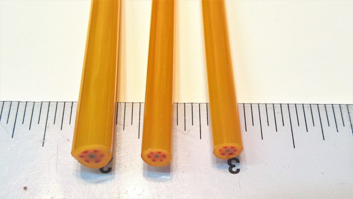 Murrini cane Unity COE96 vitrigraph pulled cane | Etsy