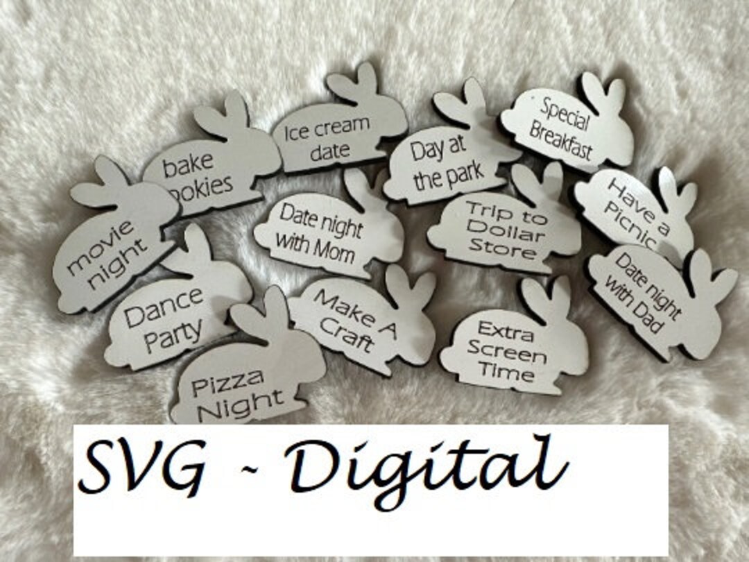 Bunny Tokens Digital / Bunny Token SVG / Digital / SVG / Digital ...