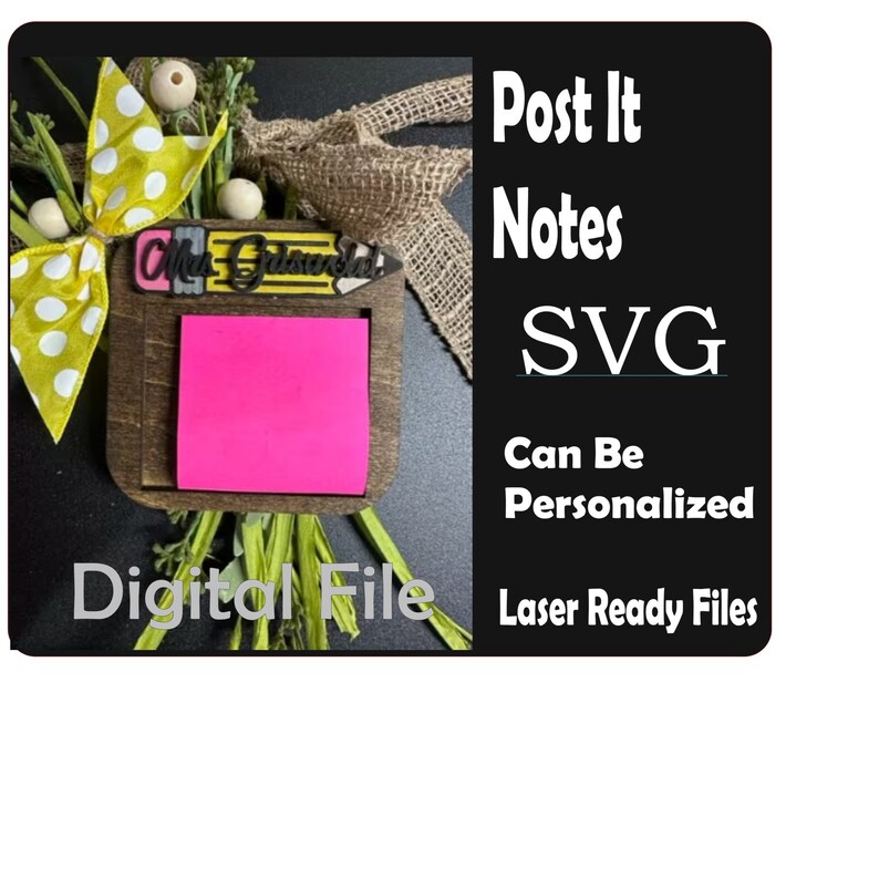 Digital Post It NOTE SVG / SVG Post It Note Teacher / Digital File ...