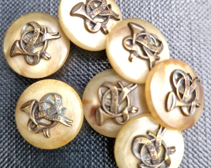 Hermès Buttons in Vintage 80's Horn and Brass Sold Individually - Etsy