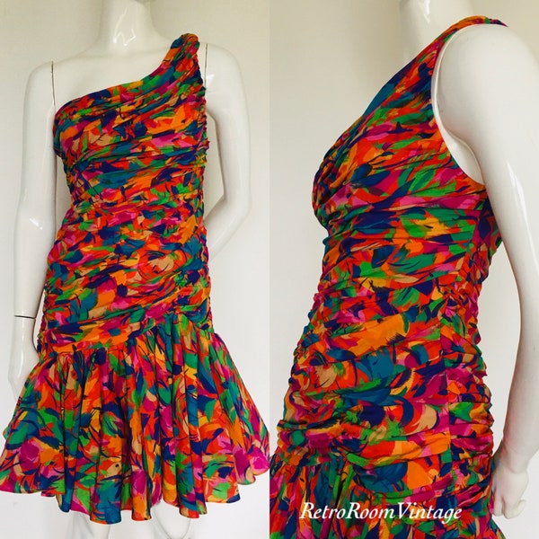 Print Cocktail Dress - Etsy