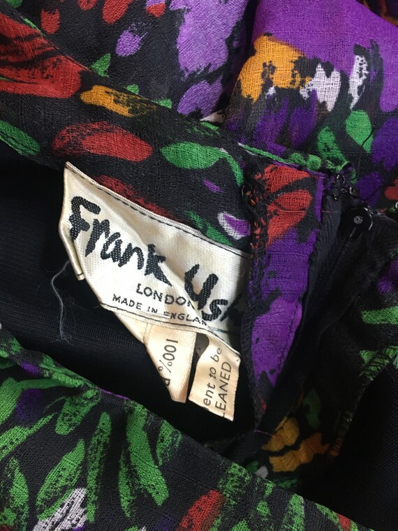 Beautiful 1960s 1970s flute sleeve Frank Usher splash… - Gem