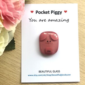 Pocket Pig Card, Cute Animal Gift, Thinking of You, Letterbox Hug ...