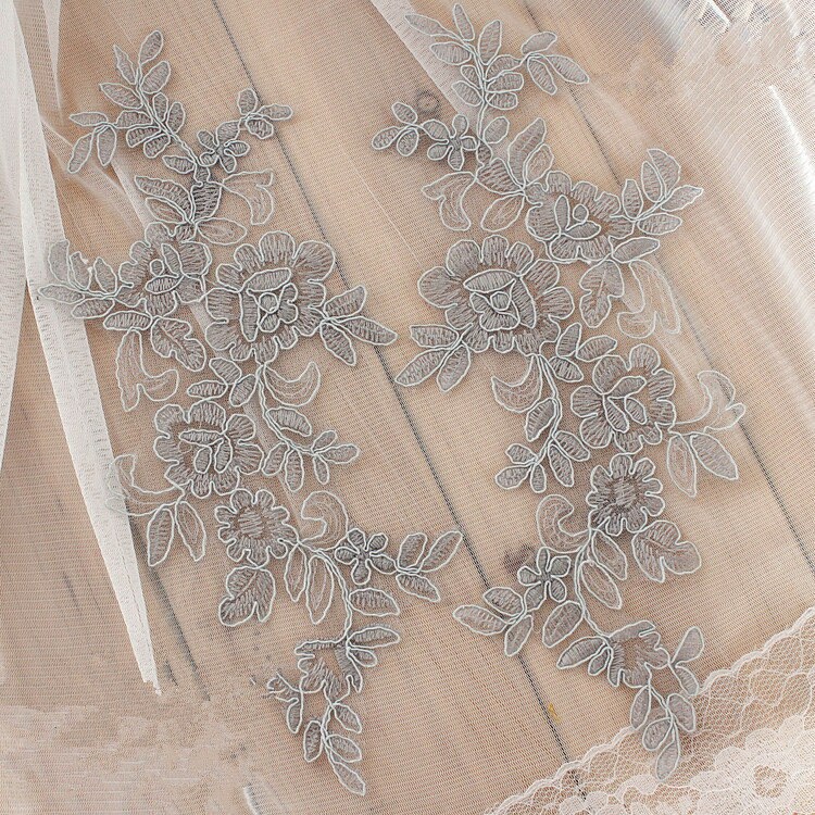 Pink Lace Appliquesembroidered Flowerspatches for Wedding | Etsy