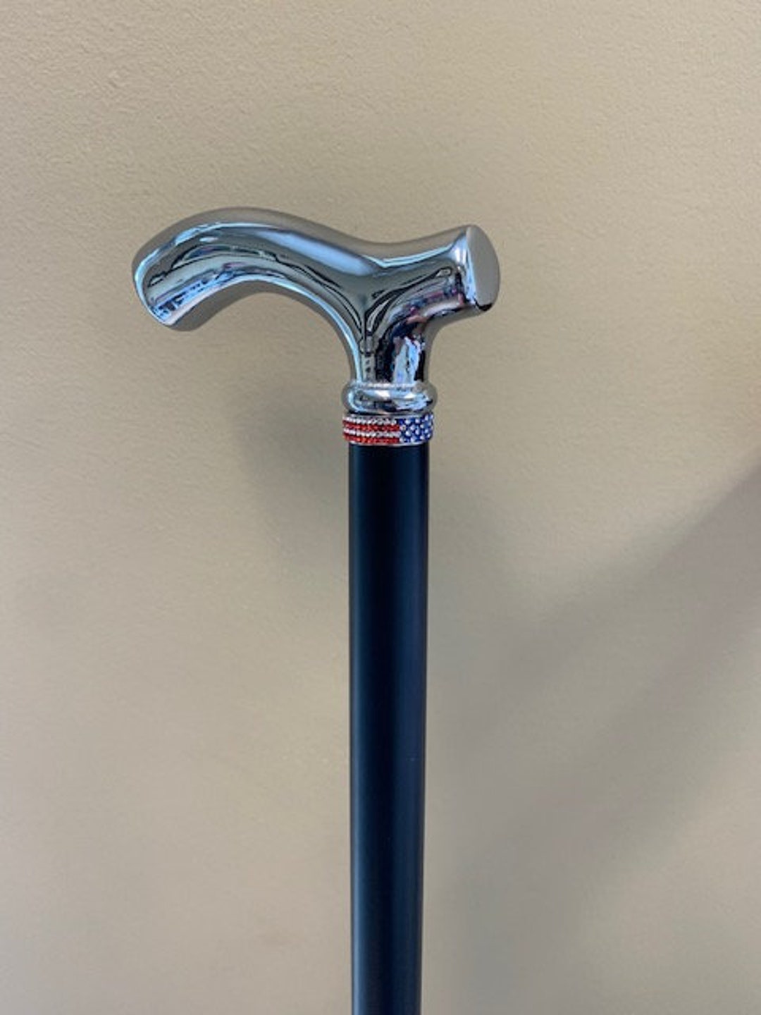 Custom Wood Walking Cane With American Flag, USA, 4th of July, Custom ...