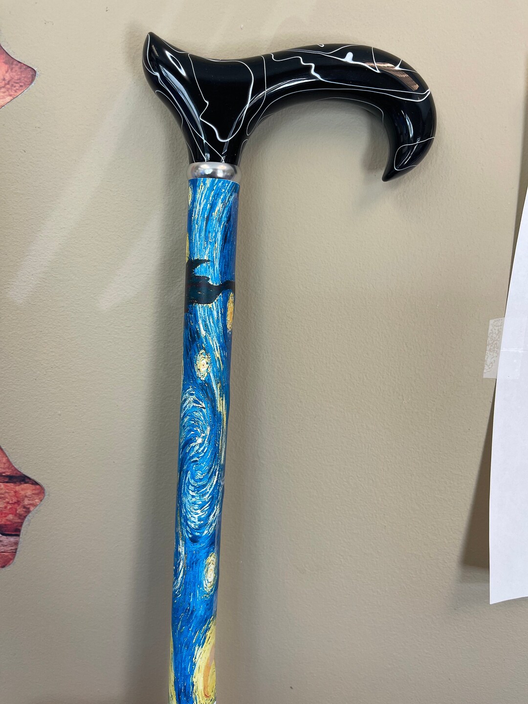 Folding Custom Cane Inspired by Painting Pictures3438 Length, One of a ...