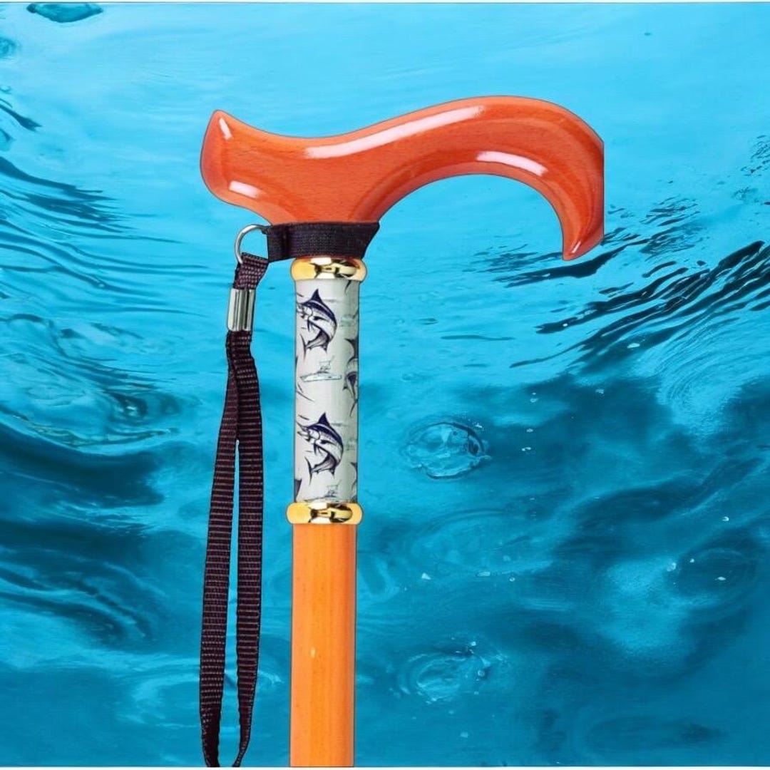 Billfish Wood Walking Cane, Walking Cane for Men, Custom Walking Cane ...