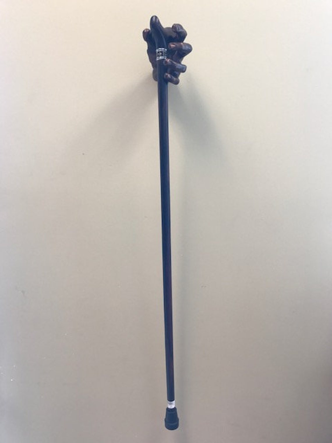 Ebony Wood Cane With ARMY Collar US Army Ebony Shaft Walking - Etsy