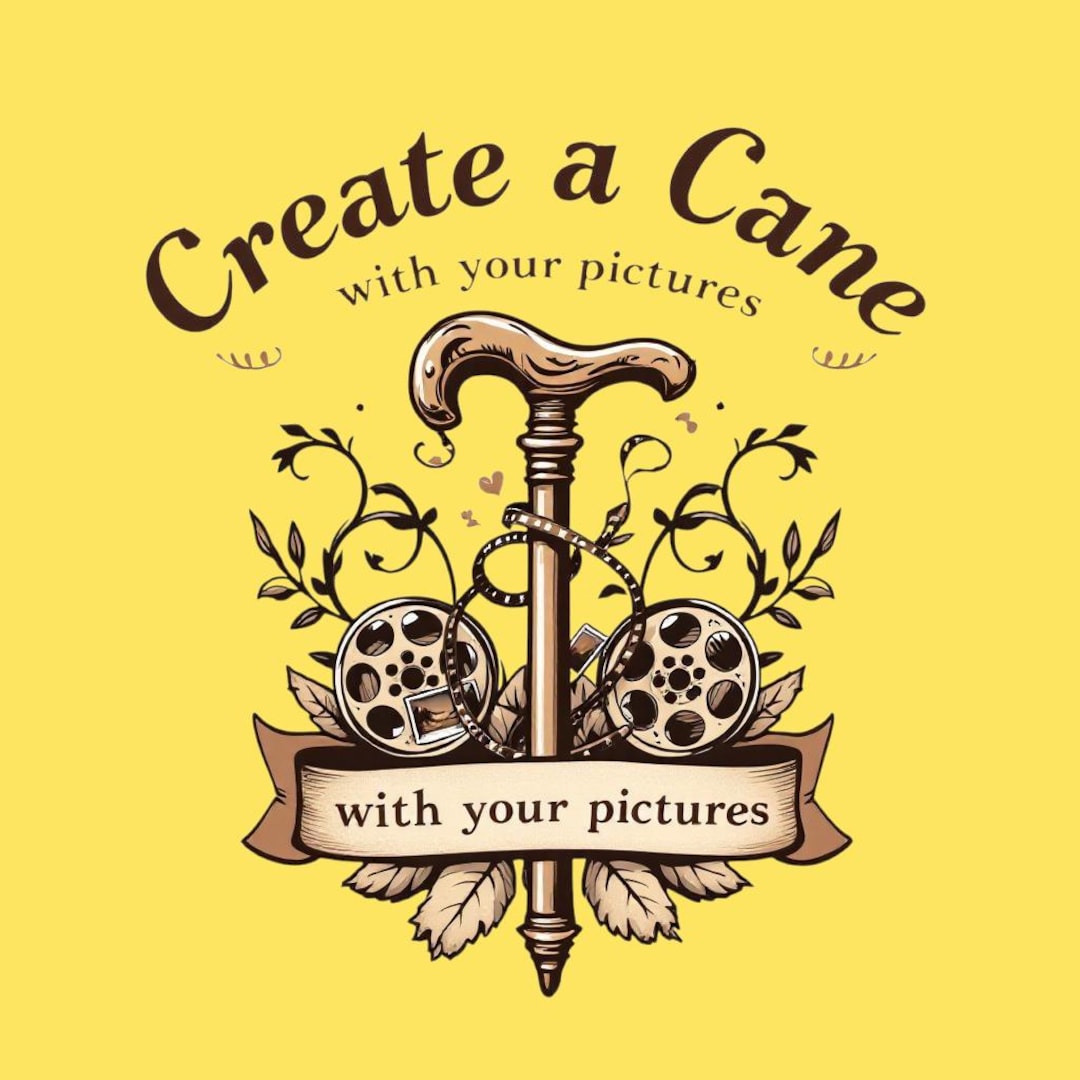 Custom Cane With Family Pictures, Create a Custom Cane Using Your ...