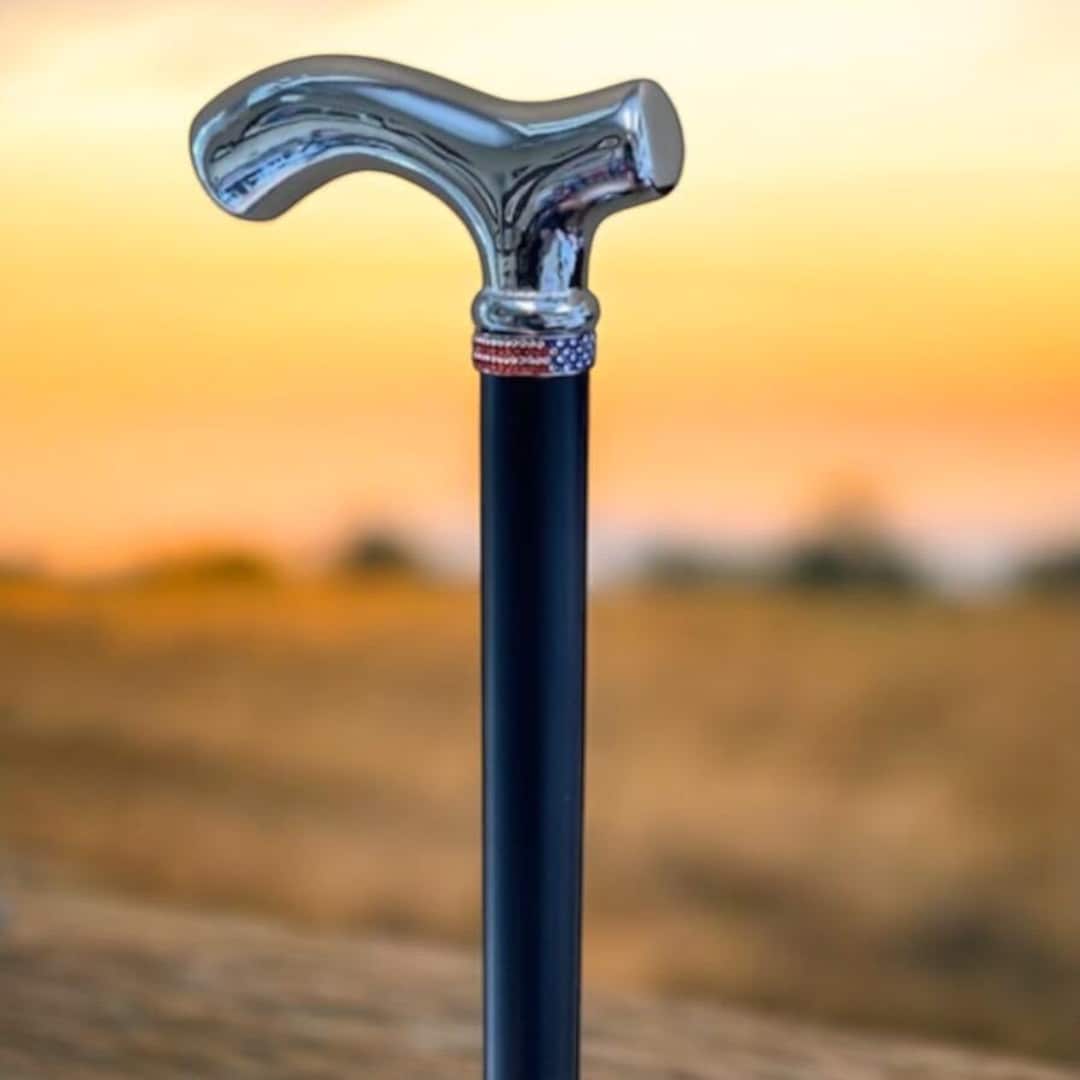 Custom Wood Walking Cane With American Flag, USA, 4th of July, Custom ...