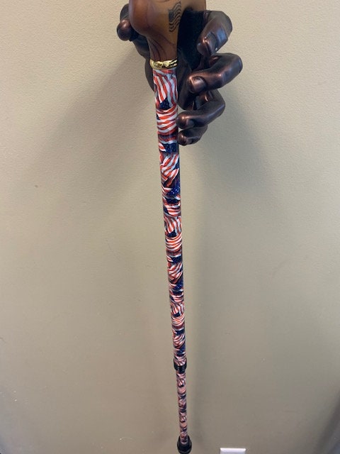 USA Flag Walking Cane Cane and Walking Sticks Walking Cane | Etsy