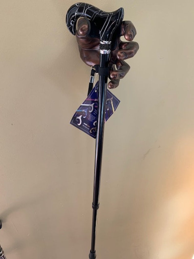 Black Pearl Rhinestone Walking Cane Black Rhinestones: Elegant Fashion ...