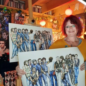 Bruce Springsteen Portraits Iconic Looks Original Art Print - Etsy