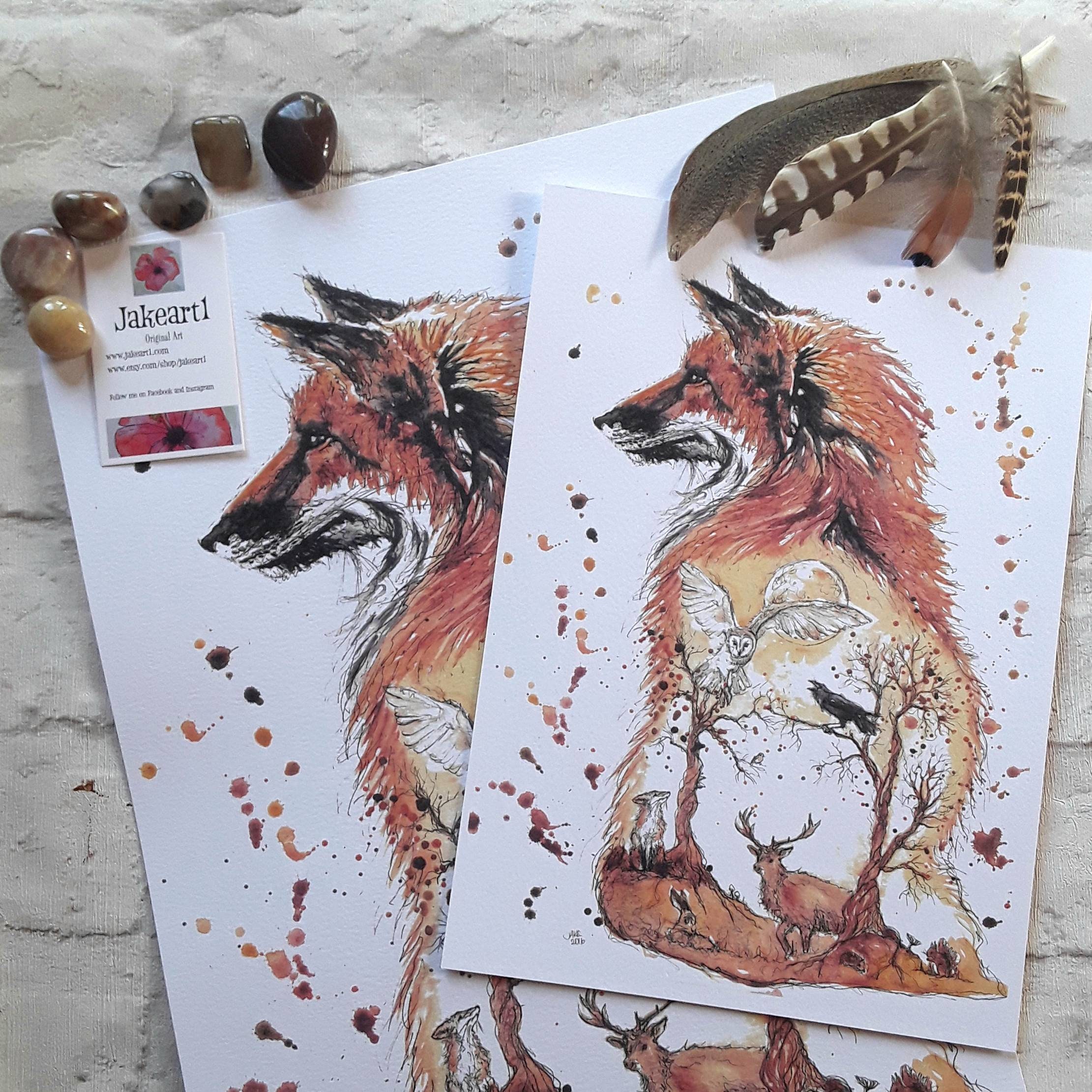 Wall Hangings Wreath Accent Fall Fox Fabric Transfer DIY Fall Sign ...