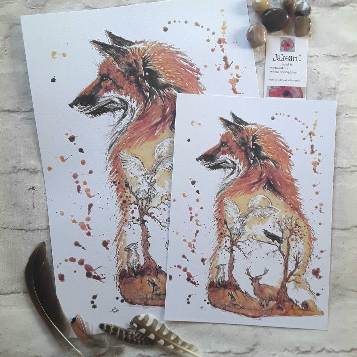 Wall Hangings Wreath Accent Fall Fox Fabric Transfer DIY Fall Sign ...