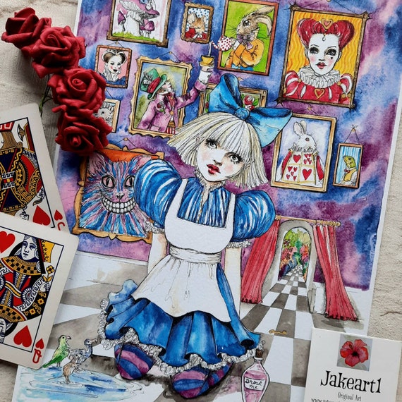 Original Alice In Wonderland Art