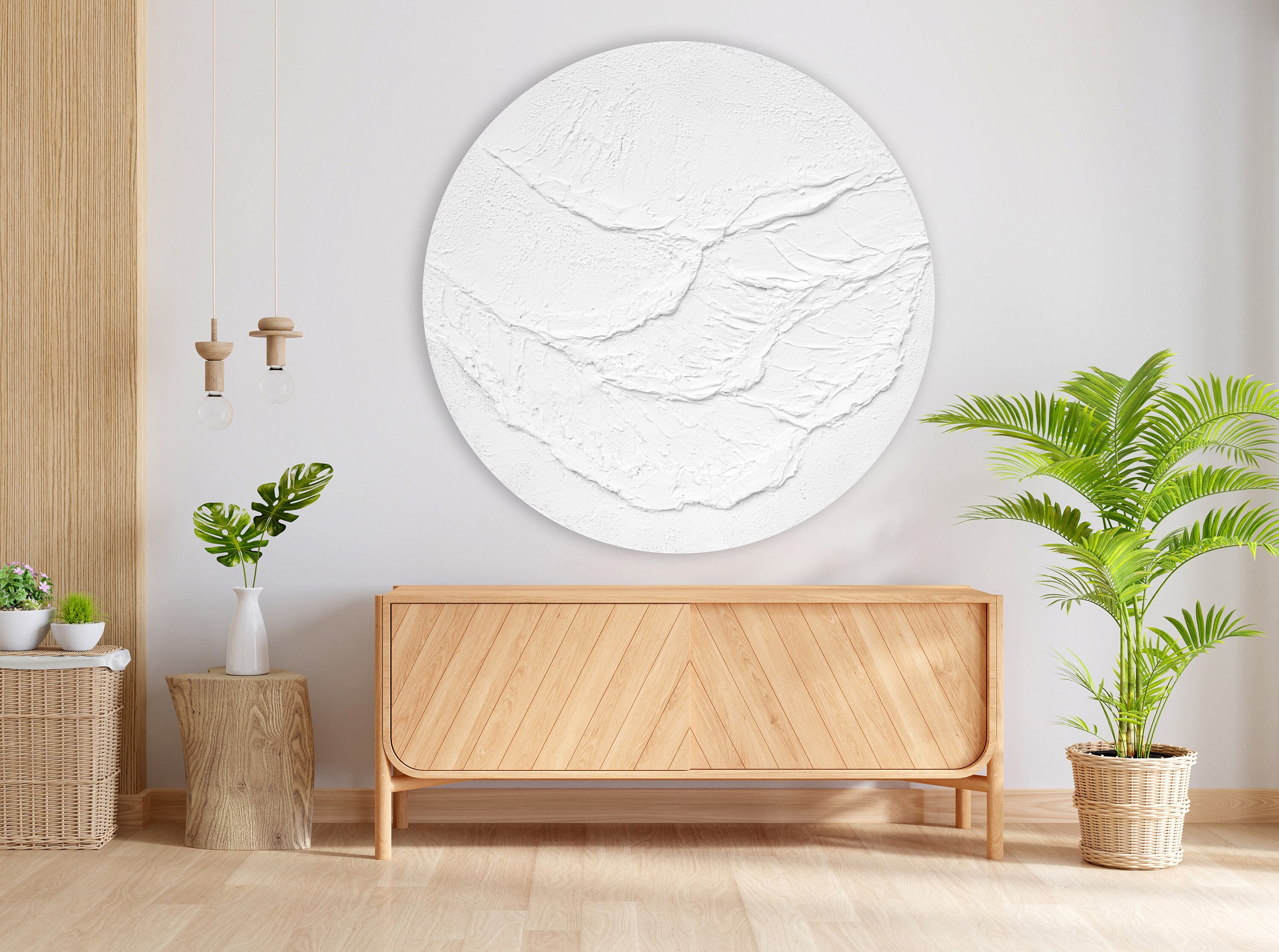 White Textured 3D Painting for Home Decor - Etsy