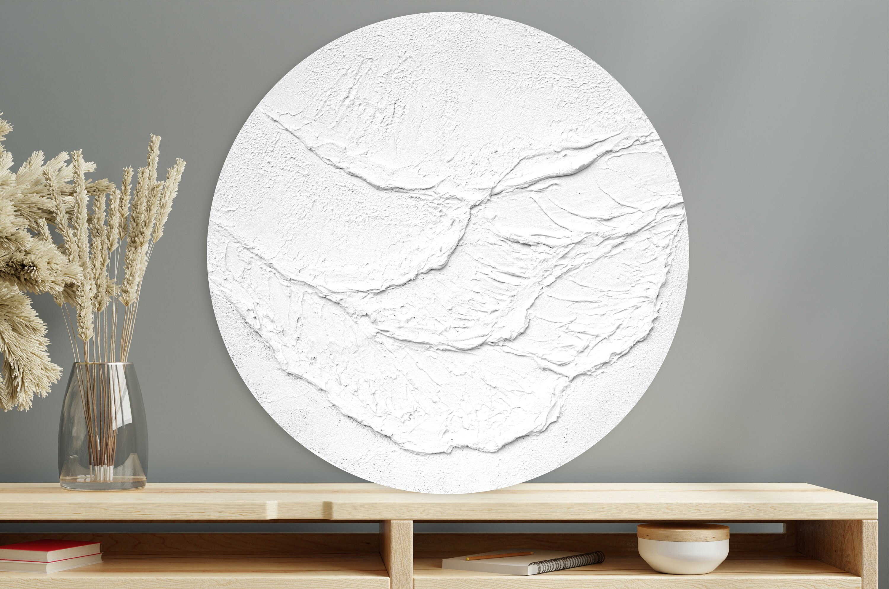 White Textured 3D Painting for Home Decor - Etsy