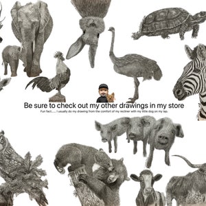 Old Tractor Barn Farm Ranch Farming Graphite Pencil Art Sketch Drawing ...