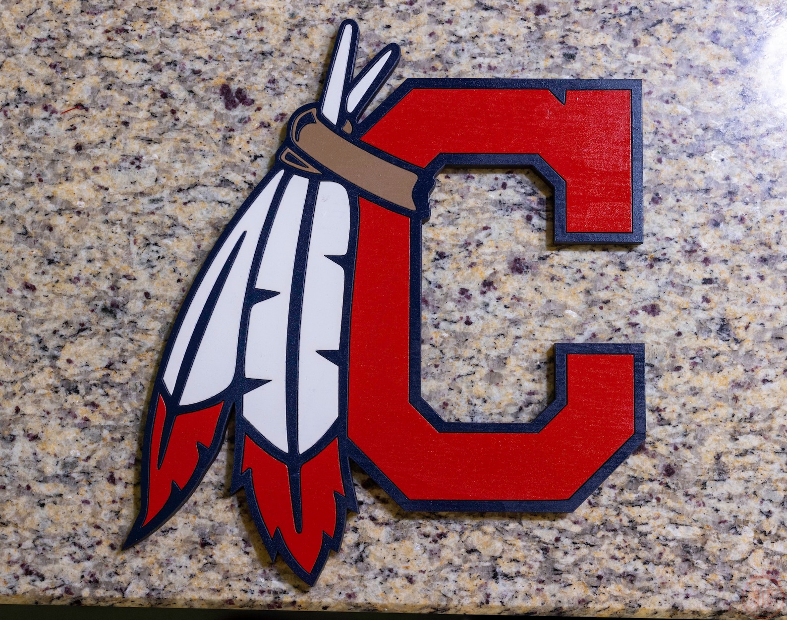 Cleveland Baseball Block C Art - Etsy