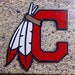 Cleveland Baseball Block C Art - Etsy