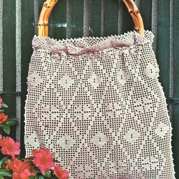 Filet Crochet Bag - Etsy